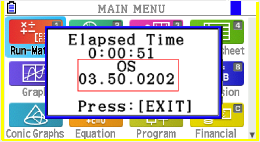 Hoe controleer ik de software versie van mijn fx-CG50? – CASIO EDUCATIE